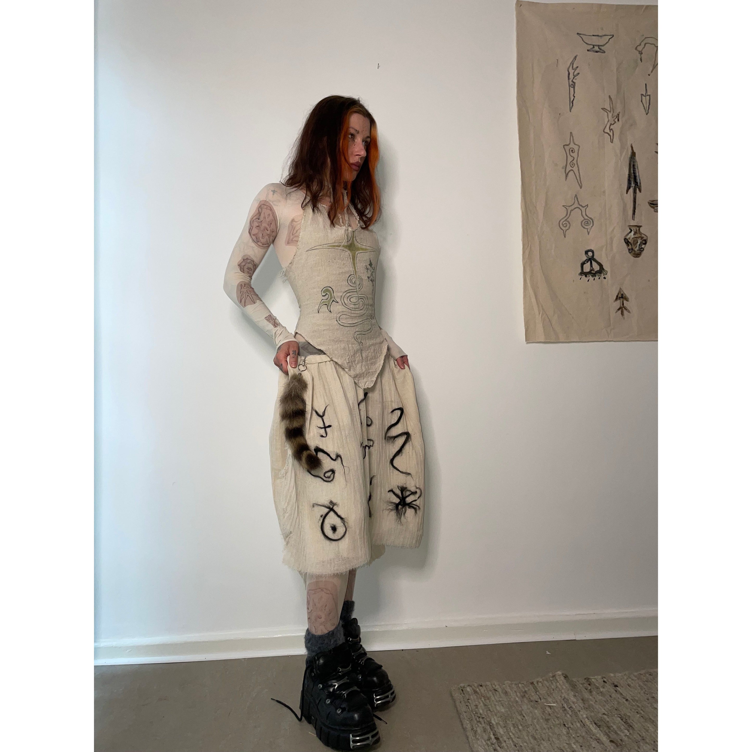 enigma linen top – snake divine