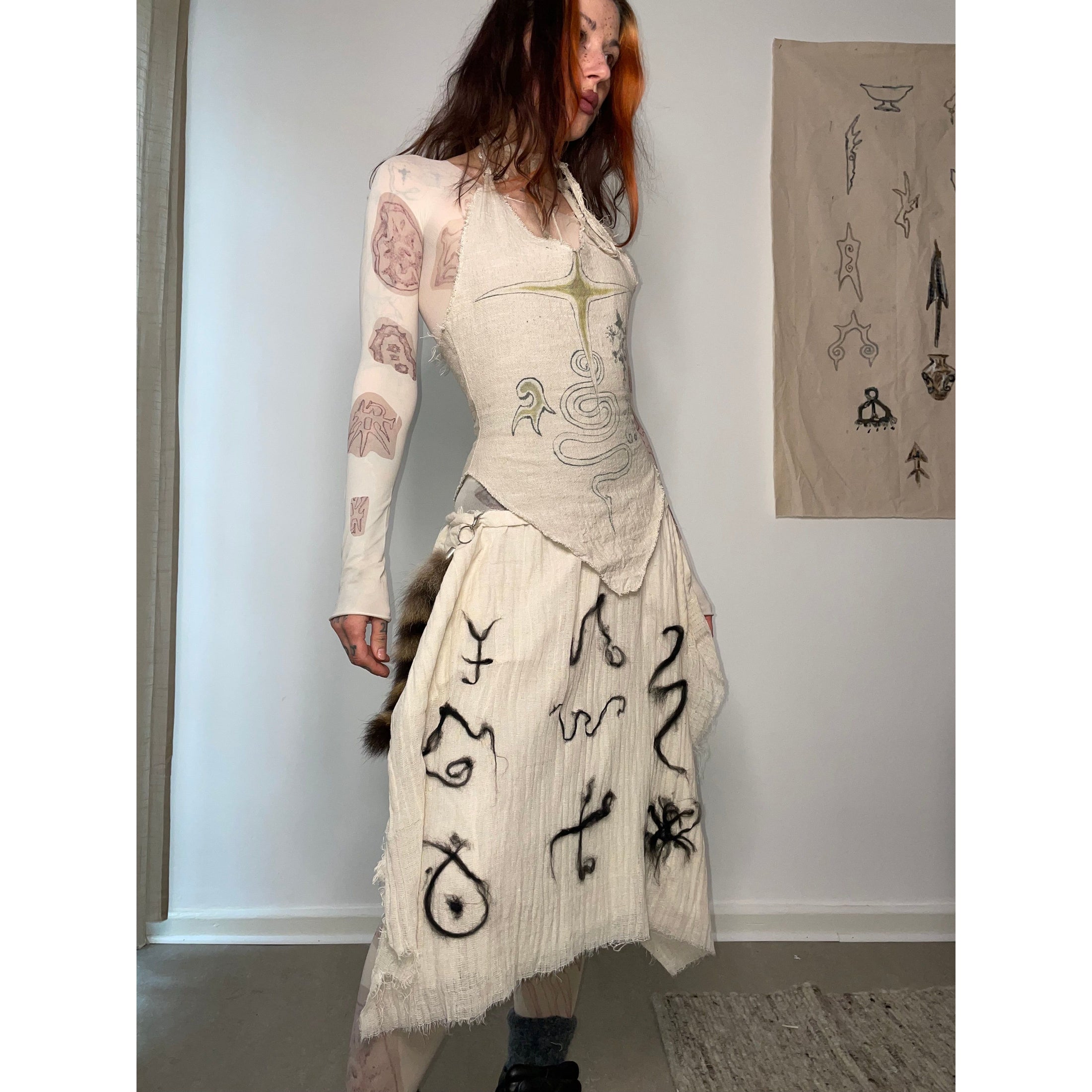 enigma linen top – snake divine